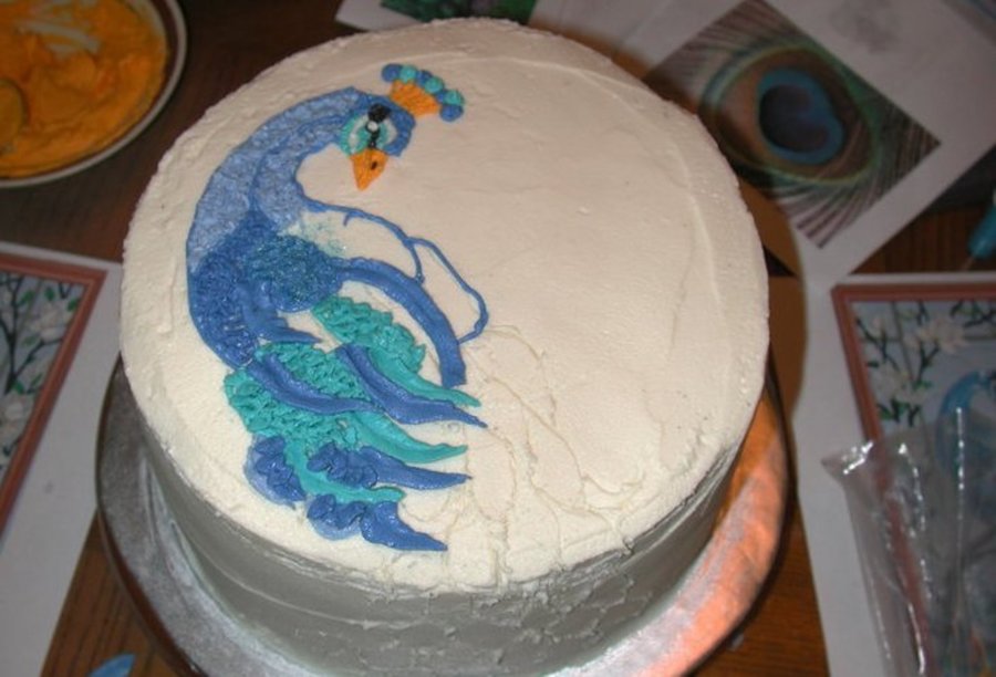 Peacock Birthday Cake