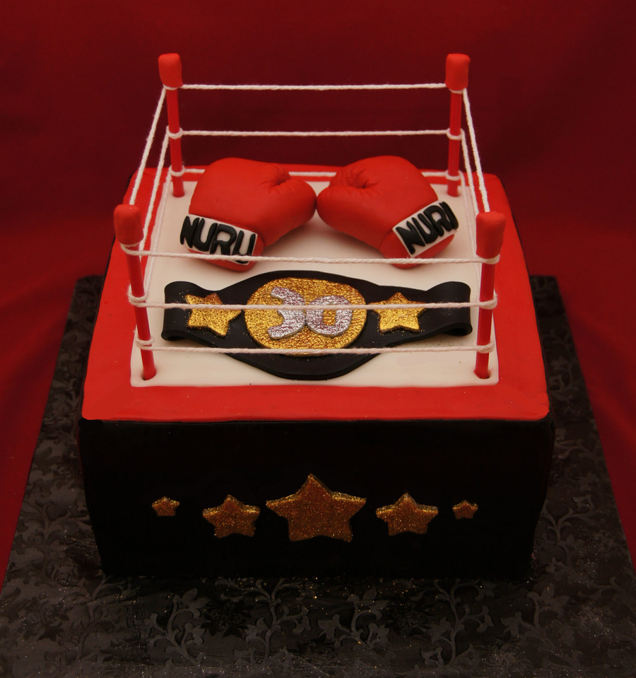 Boxing Ring And Boxing Glove Cake CakeCentral