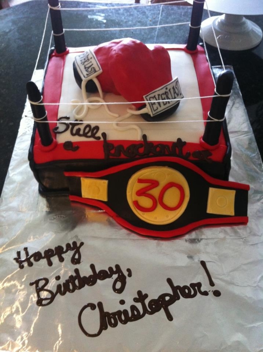 Boxing Ring glove Cake CakeCentral