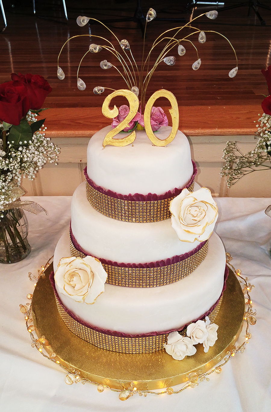 20Th Wedding Anniversary Cake CakeCentral