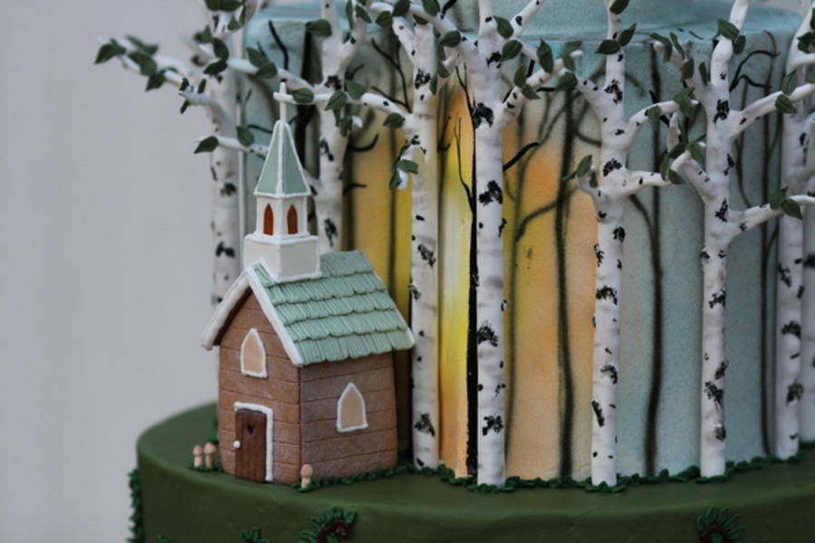 Gumpaste Birch Tree Tutorial - CakeCentral.com