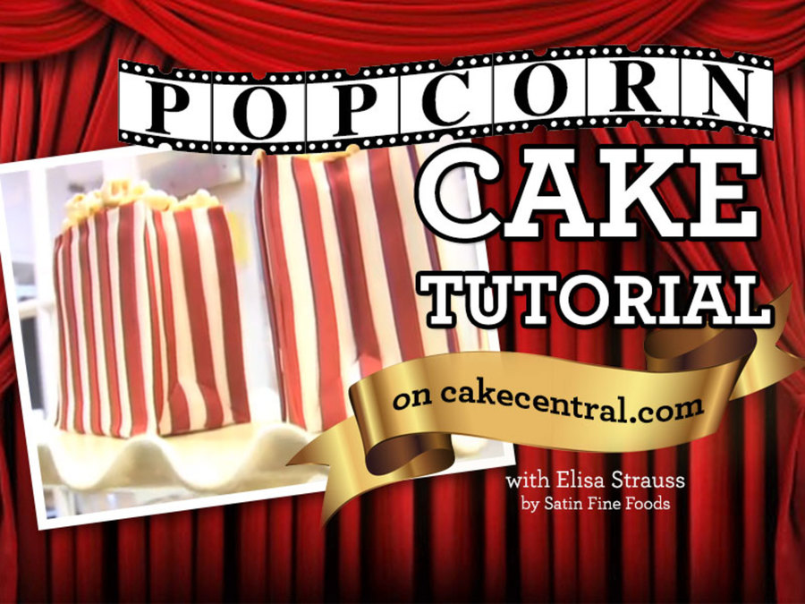 Popcorn Cake Tutorial by Elisa Strauss - CakeCentral.com
