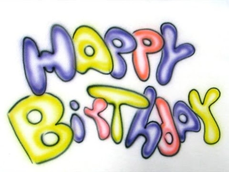 Airbrush Bubble Writing - CakeCentral.com