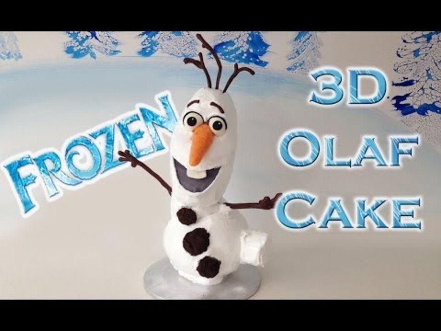 Sculpted Olaf Cake - CakeCentral.com