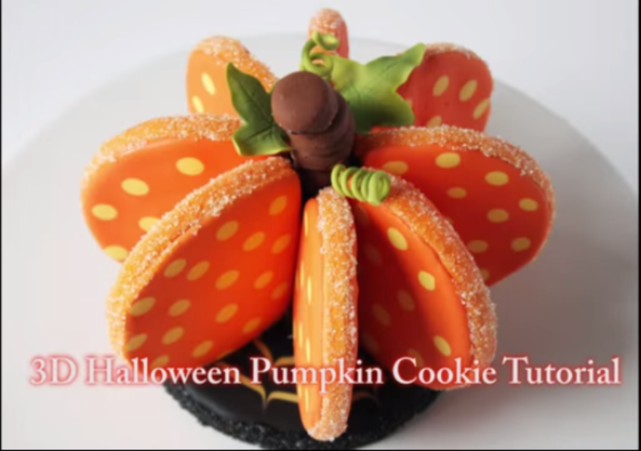 3D Halloween Pumpkin Cookie Tutorial - CakeCentral.com