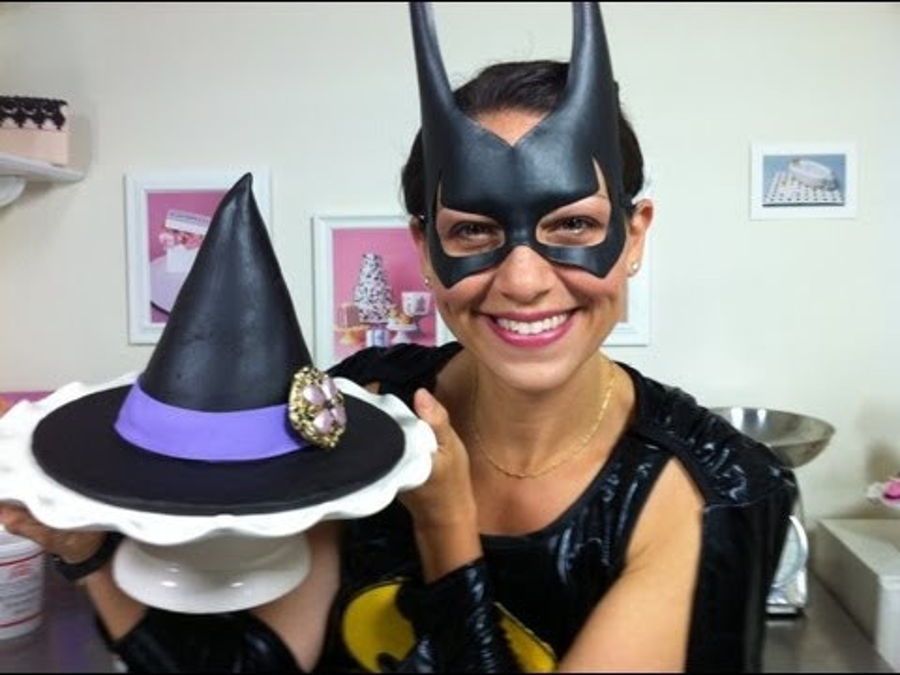 Fashionista Witch's Hat Cake - CakeCentral.com