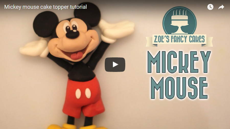 Mickey Mouse Cake Topper Tutorial - CakeCentral.com