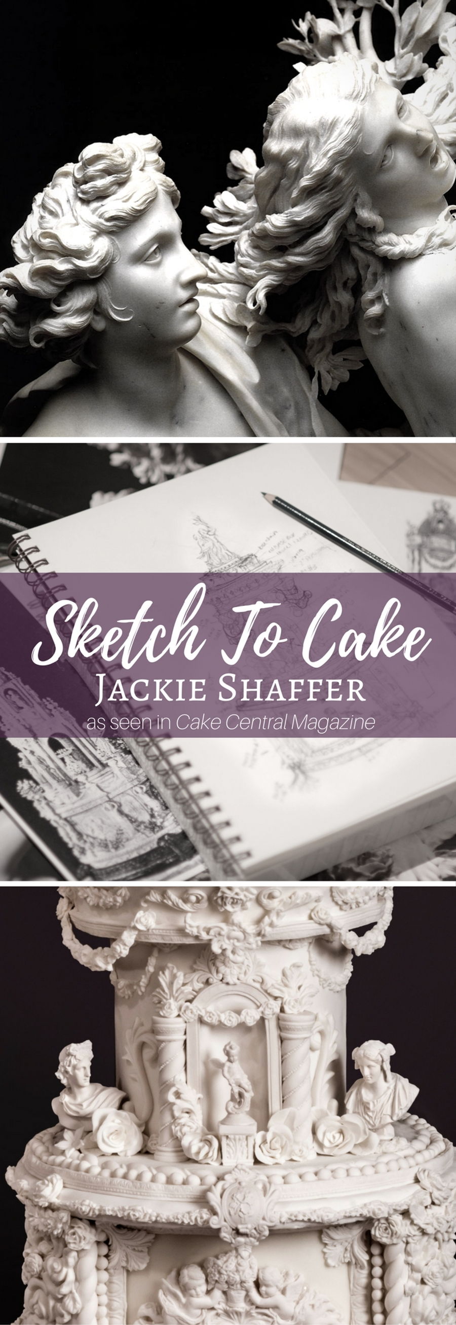 Sketch to Cake: Jackie Shaffer’s Bernini Inspired Apollo and Daphne ...