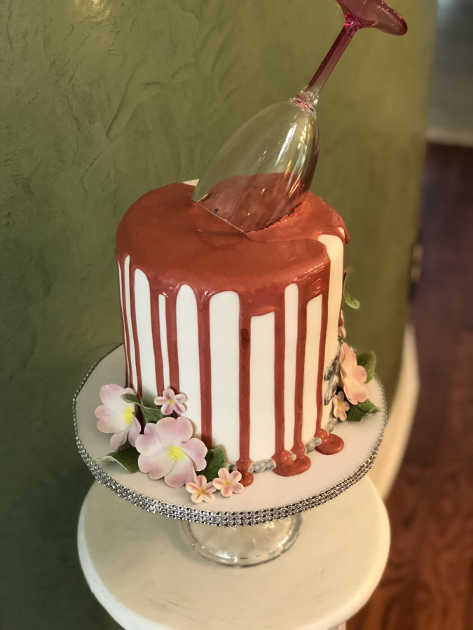 Help With Dripped Wine Cake - CakeCentral.com