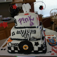 Decades Cake for my husbands 40th Birthday! Cake Gallery on Cake Central