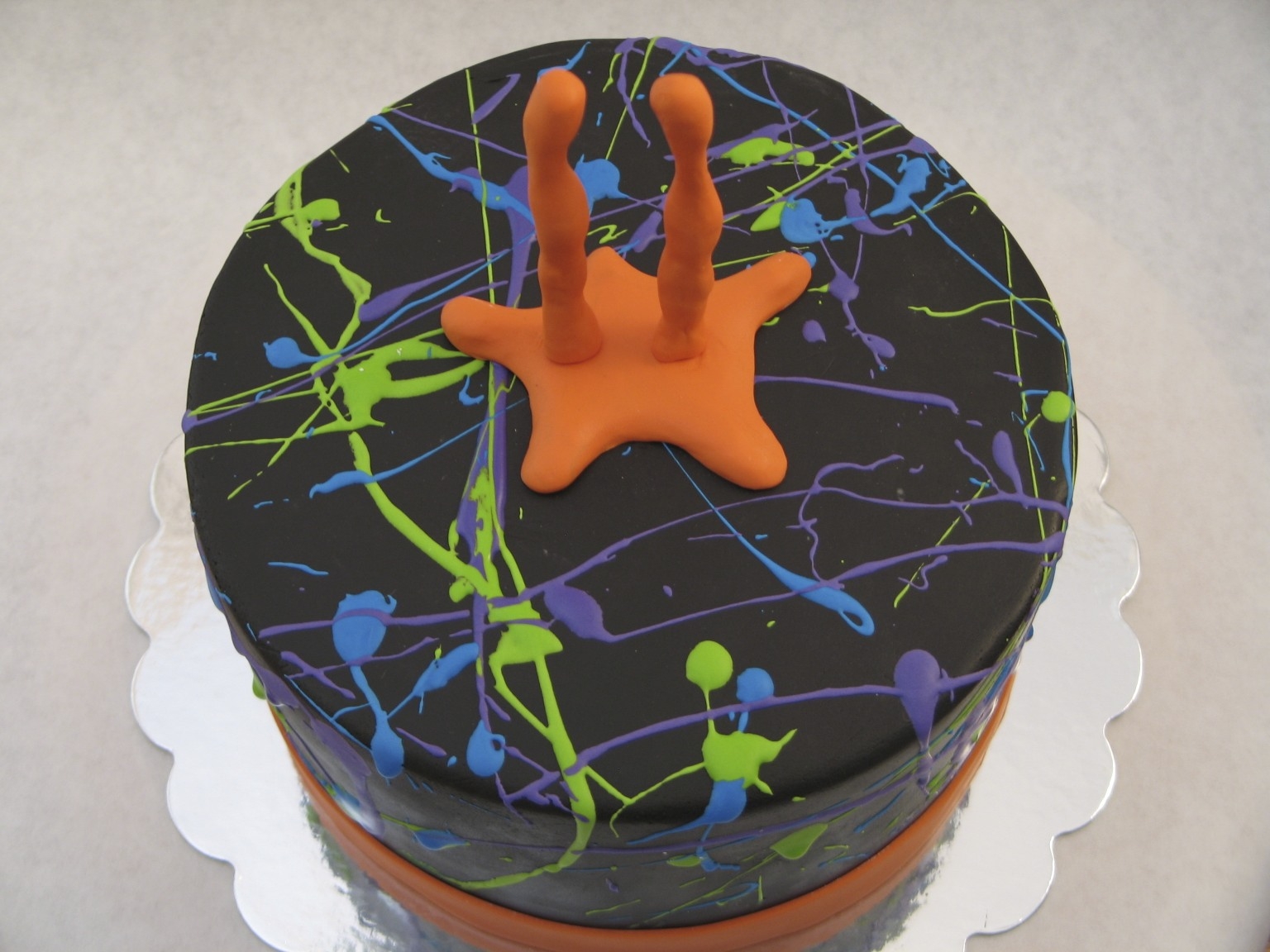 Paint Splatter Cake - CakeCentral.com