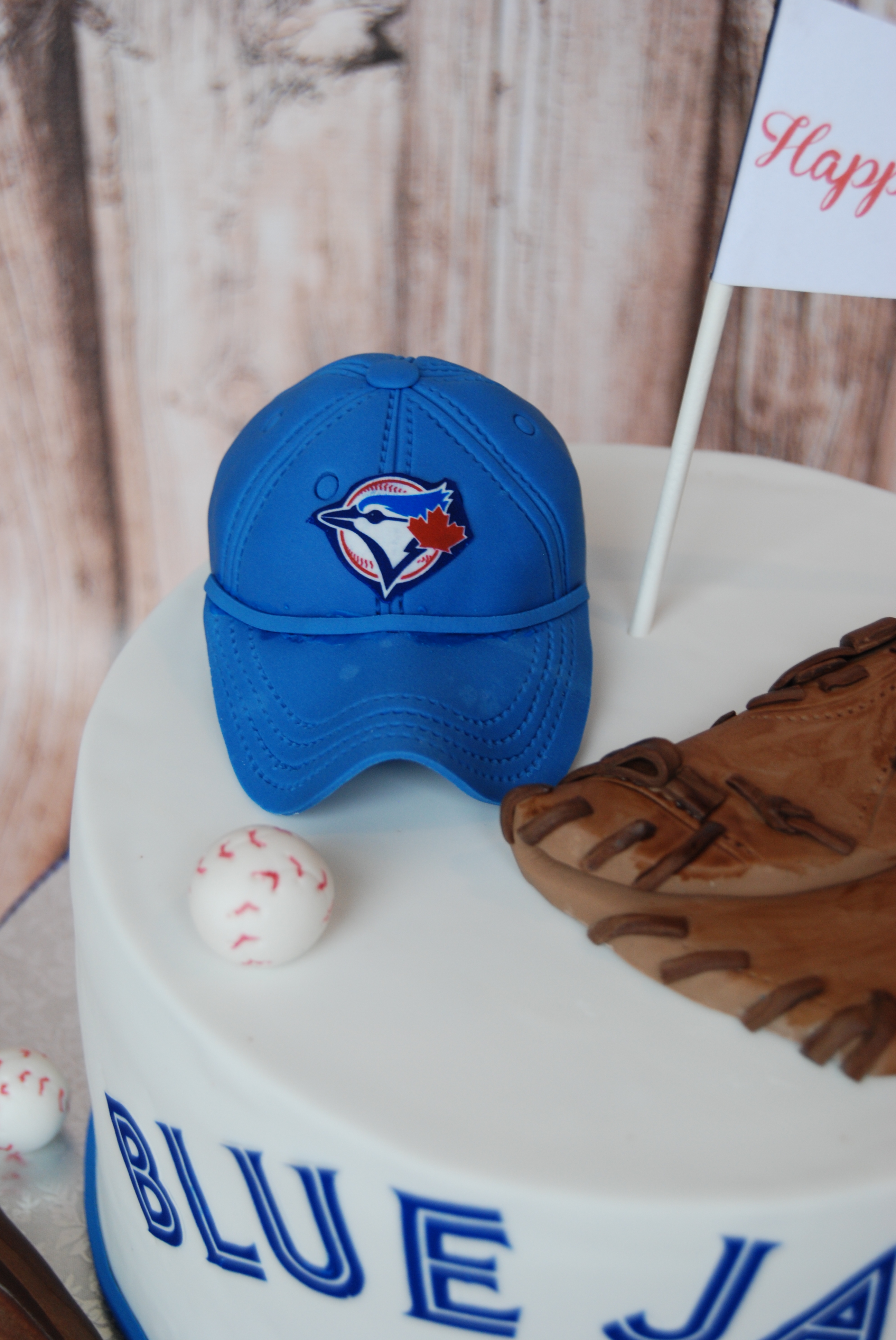 Toronto Blue Jays Baseball Cake - CakeCentral.com