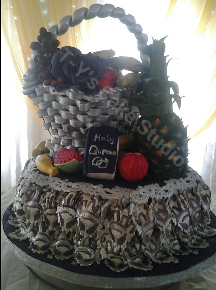 Yoruba Traditional Wedding Cake Talking Drum Is Vanilla Coconut Cake ...