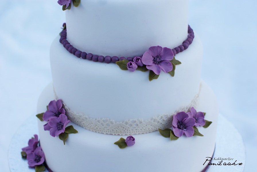 Violet Wedding Cake - CakeCentral.com