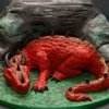 My Dragons And Cave Cake - CakeCentral.com
