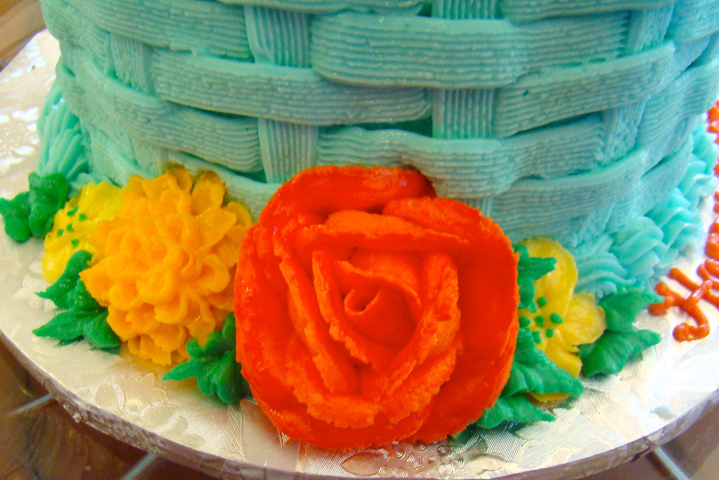 Wasc Cake With Crusting Cream Cheese Icing - CakeCentral.com