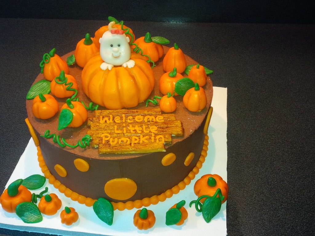 Little Pumpkin Baby Shower Cake Pittsburgh Bakery And Desserts, Baby