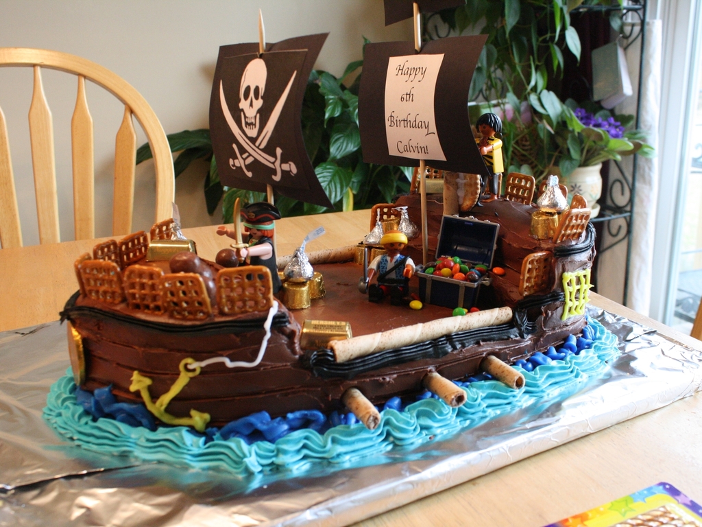 Pirate Ship Sheet Cake Pirate Ship Cake Perfect Party Ideas.com