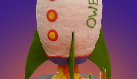 Rocket Birthday Cake - CakeCentral.com
