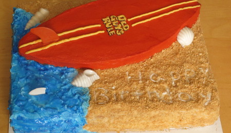 Surf Board Cake - CakeCentral.com