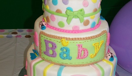 Hand Painted Lion King Baby Shower Cake & Matching Decorated Lion King Cookies - CakeCentral.com