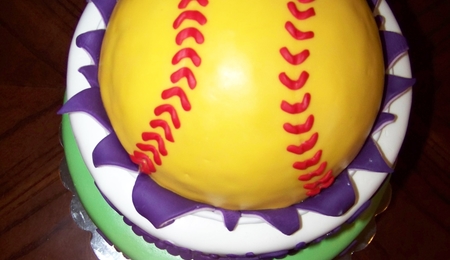 Softball Birthday Cake.. - CakeCentral.com