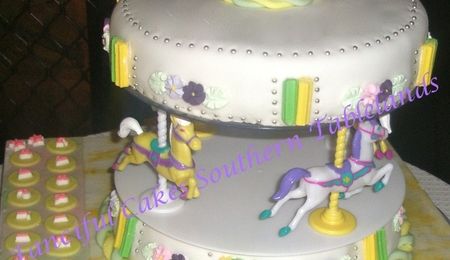 Wood Grain Wedding Cake With Bride And Grooms Initials - CakeCentral.com