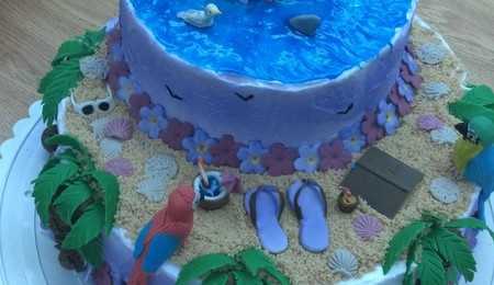 Beach Retirement Cake - CakeCentral.com