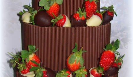 Polka Splash Wedding Cake - CakeCentral.com