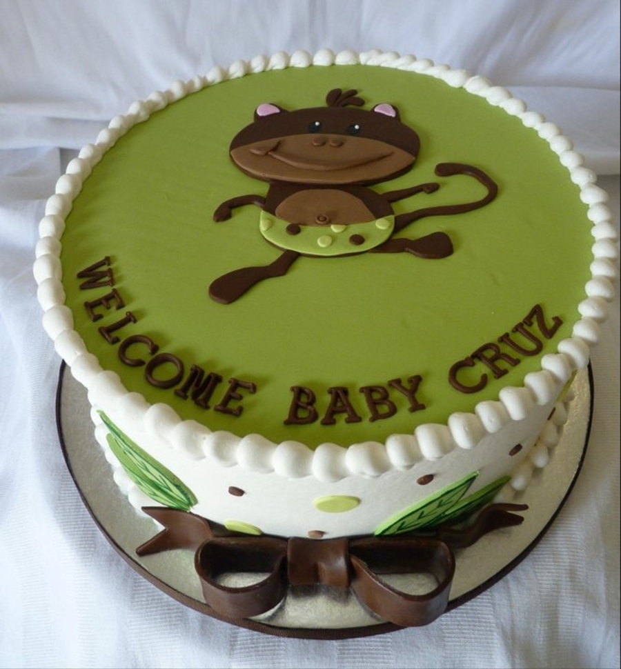 Monkey Baby Shower - CakeCentral.com