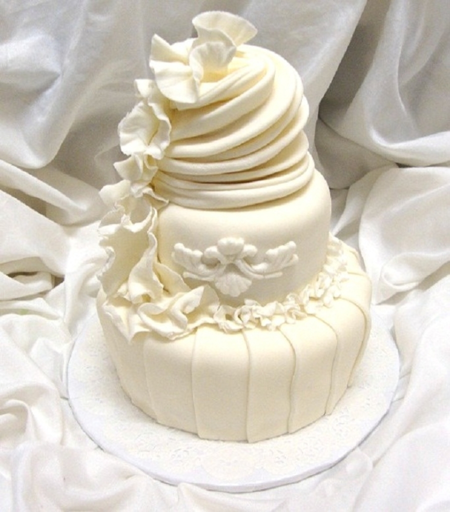 Ivory Tiers - CakeCentral.com
