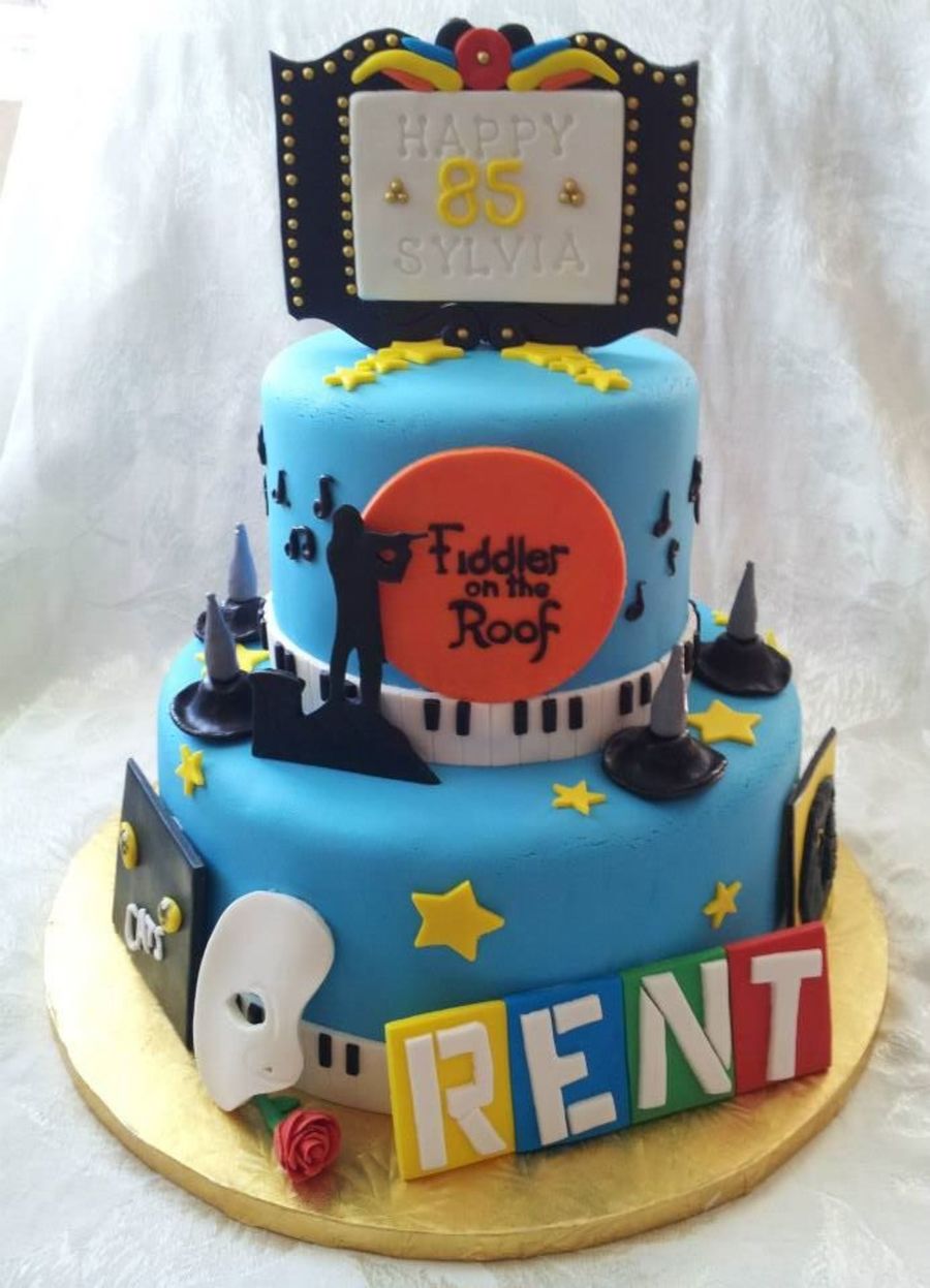 85Th Broadway Themed Cake Special Nod To Fiddler On The Roof ...