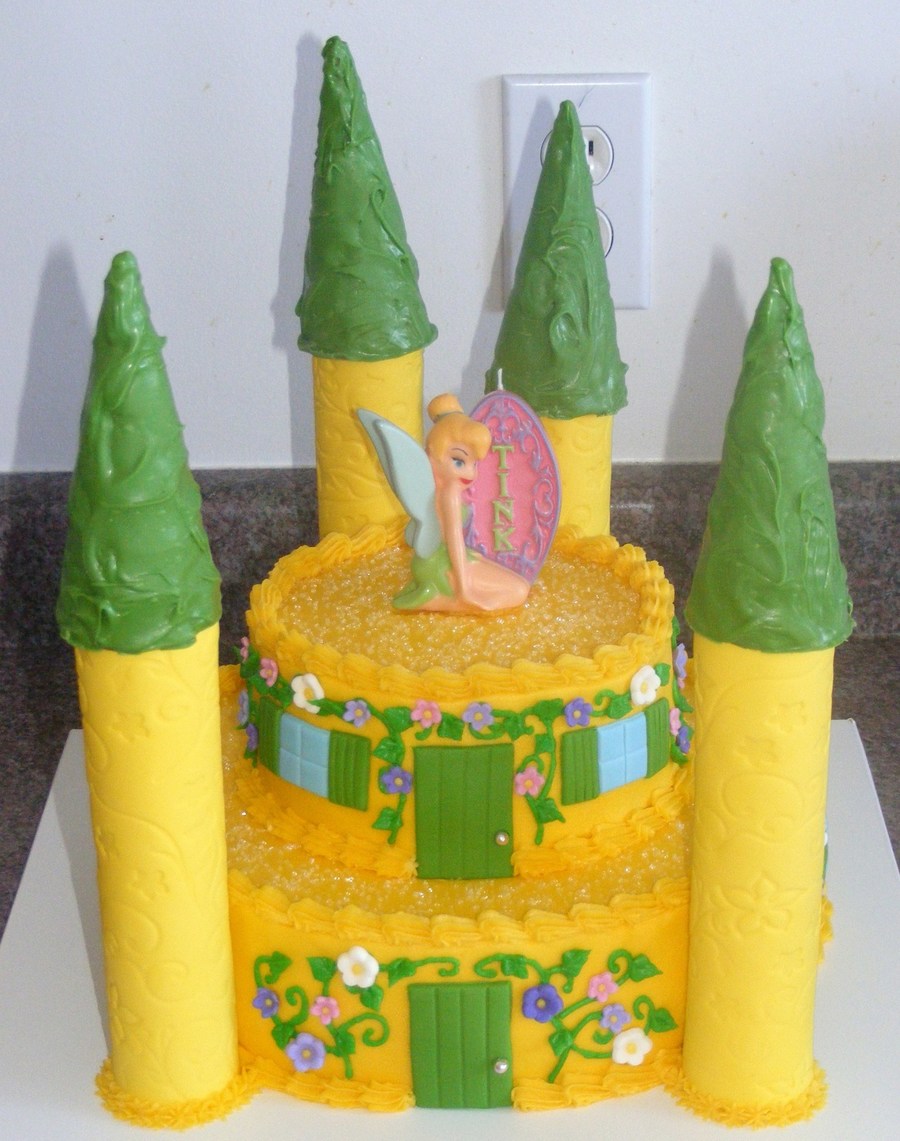 Tinkerbell Castle Cake - CakeCentral.com