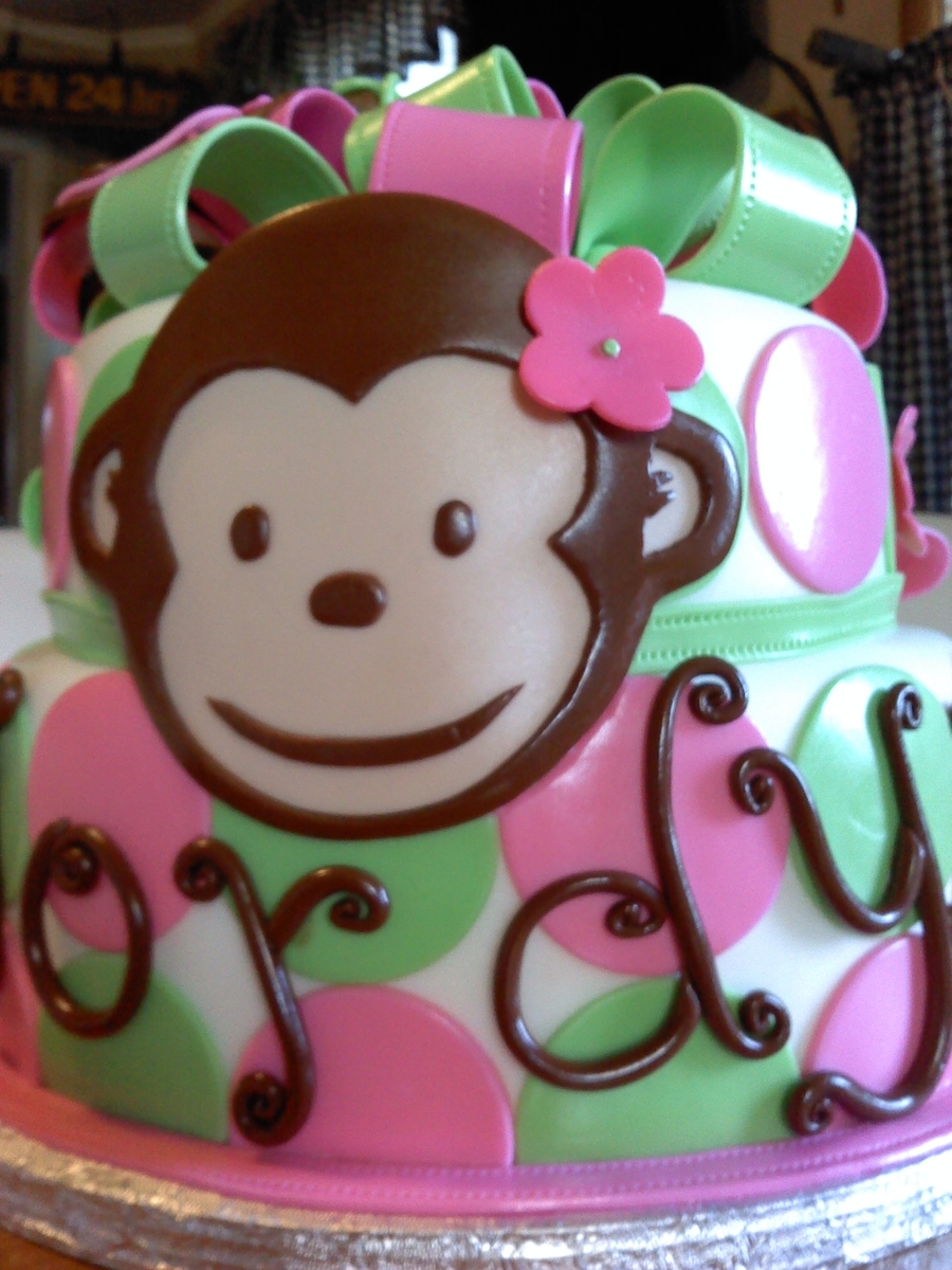 Pink Mod Monkey - CakeCentral.com