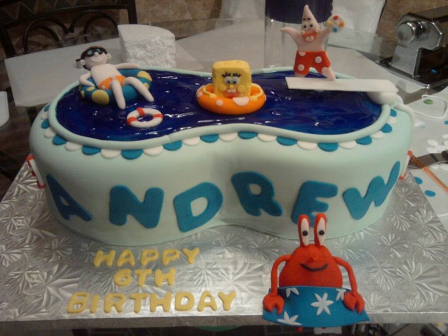 Spongebob Pool Party - CakeCentral.com