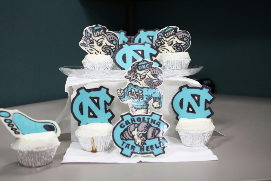 Unc Tarheel Cupcakes - CakeCentral.com