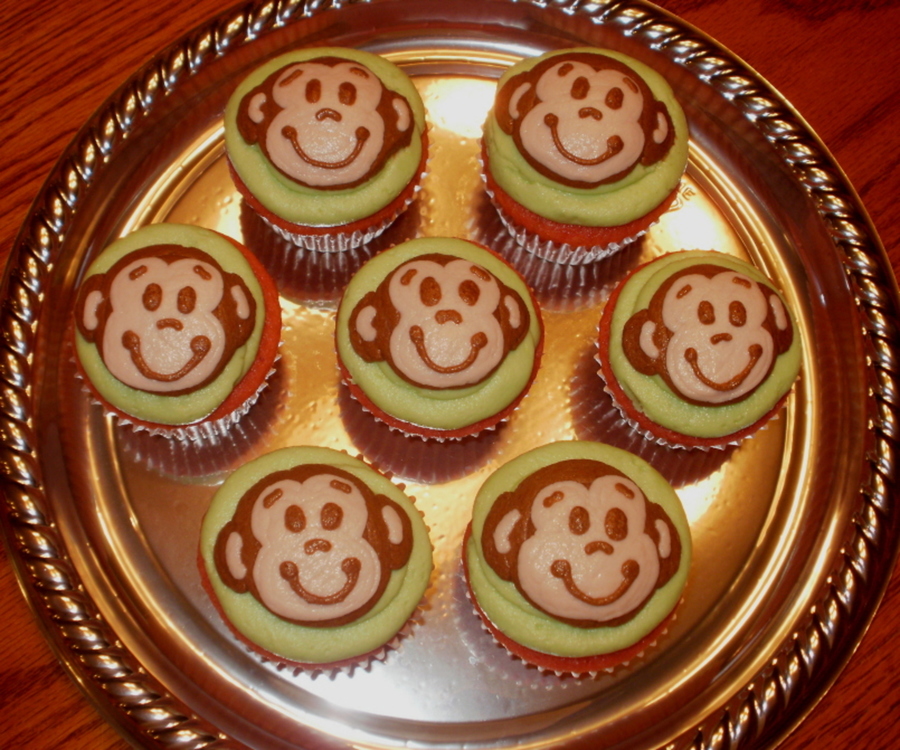 Monkey Birthday Cupcakes - CakeCentral.com