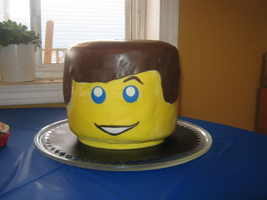 Lego Minifig Head Cake - CakeCentral.com