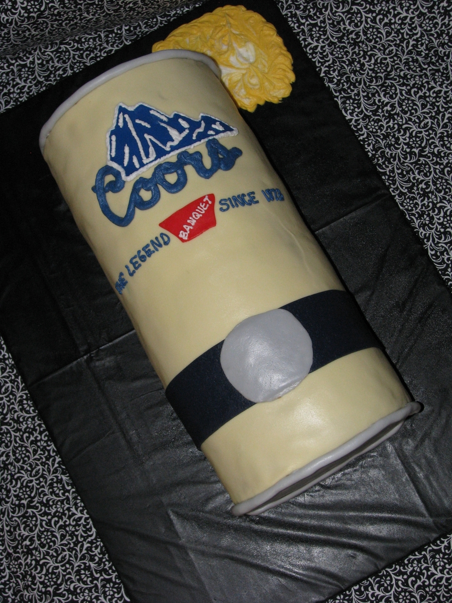 Coors Can Cake! - CakeCentral.com