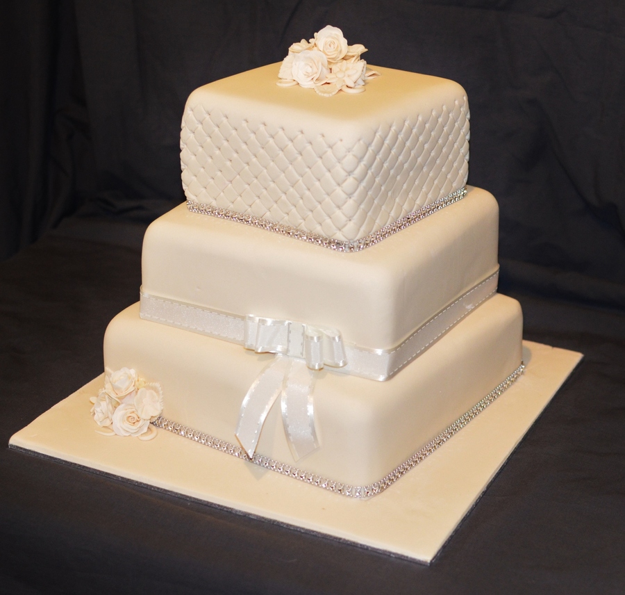 Ivory Wedding - CakeCentral.com
