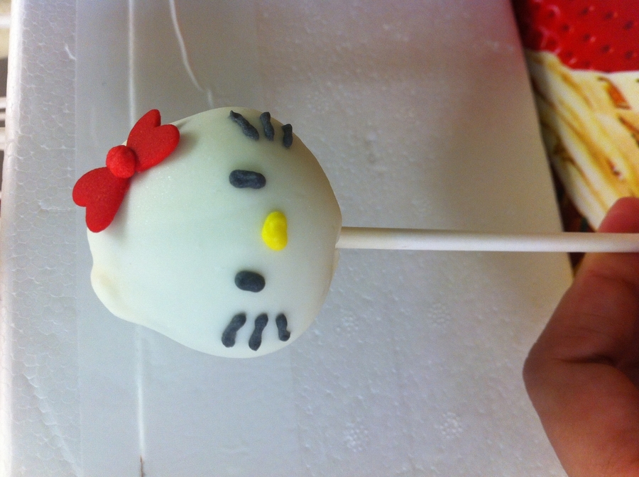 Hello Kitty Cake Pop - CakeCentral.com