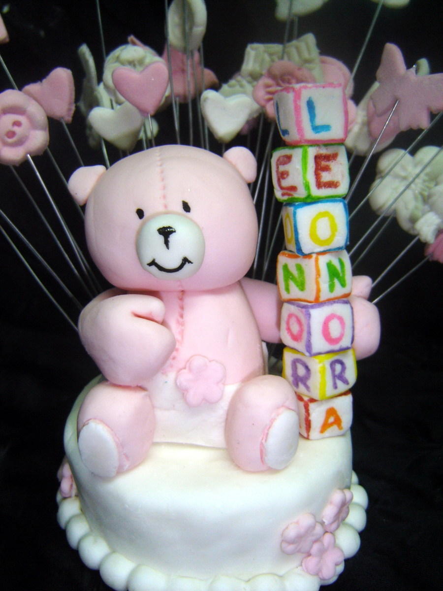 Forever Friends Pink Bear For Leonora - CakeCentral.com