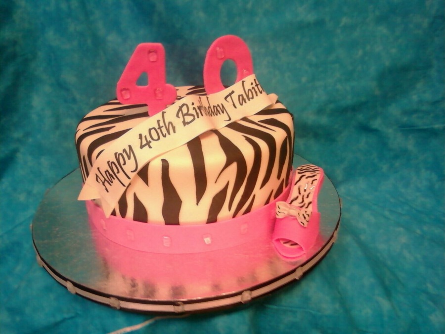 40 And Zebra - CakeCentral.com