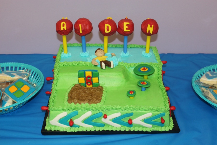 Aidens 8th Wipeout Cake
