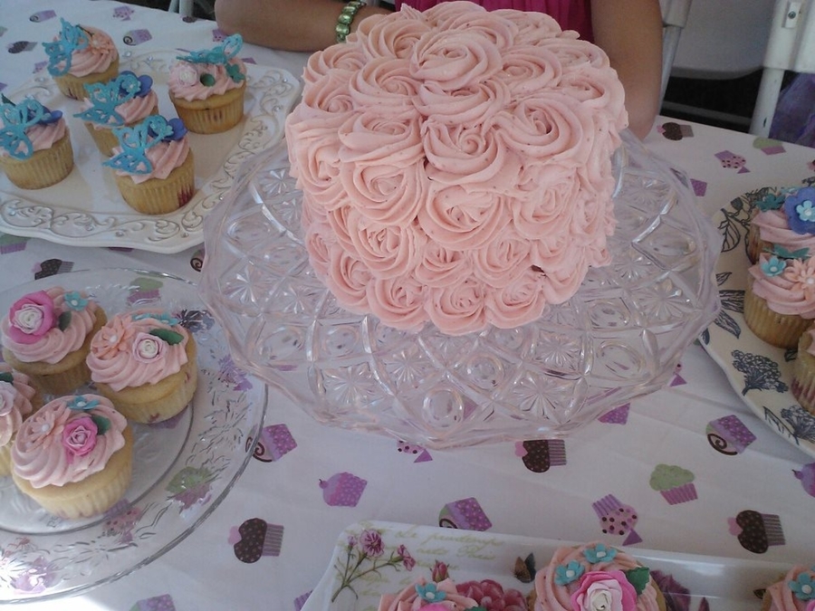 Rosette Garden Party - CakeCentral.com