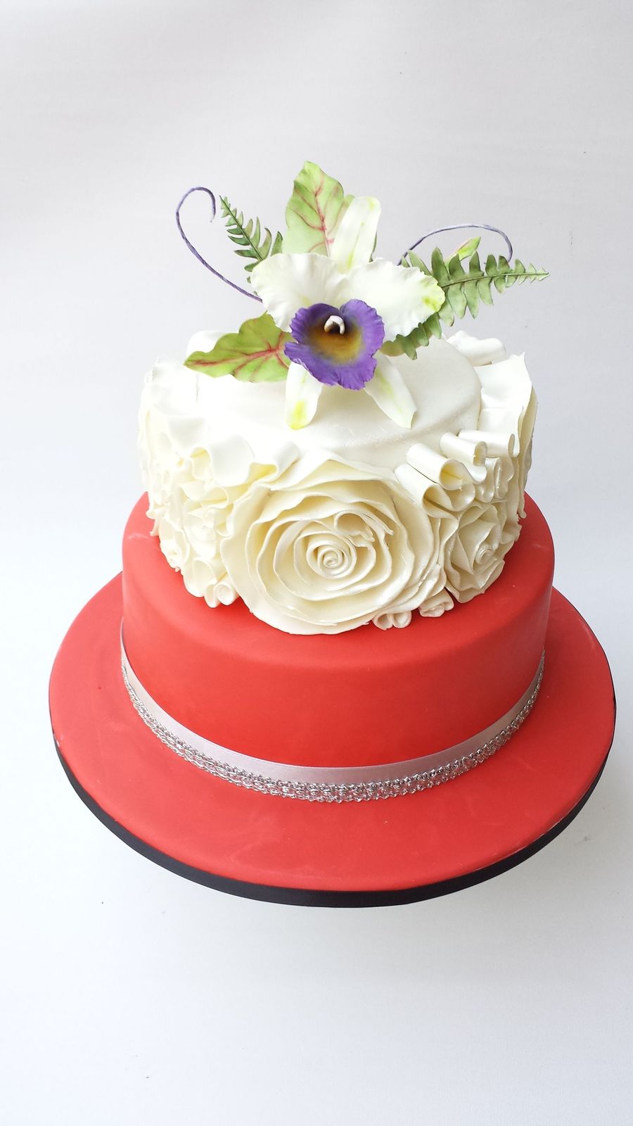 Ribbon Birthday Cake - CakeCentral.com