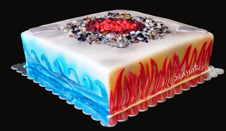 Four Elements And Firewalking - CakeCentral.com