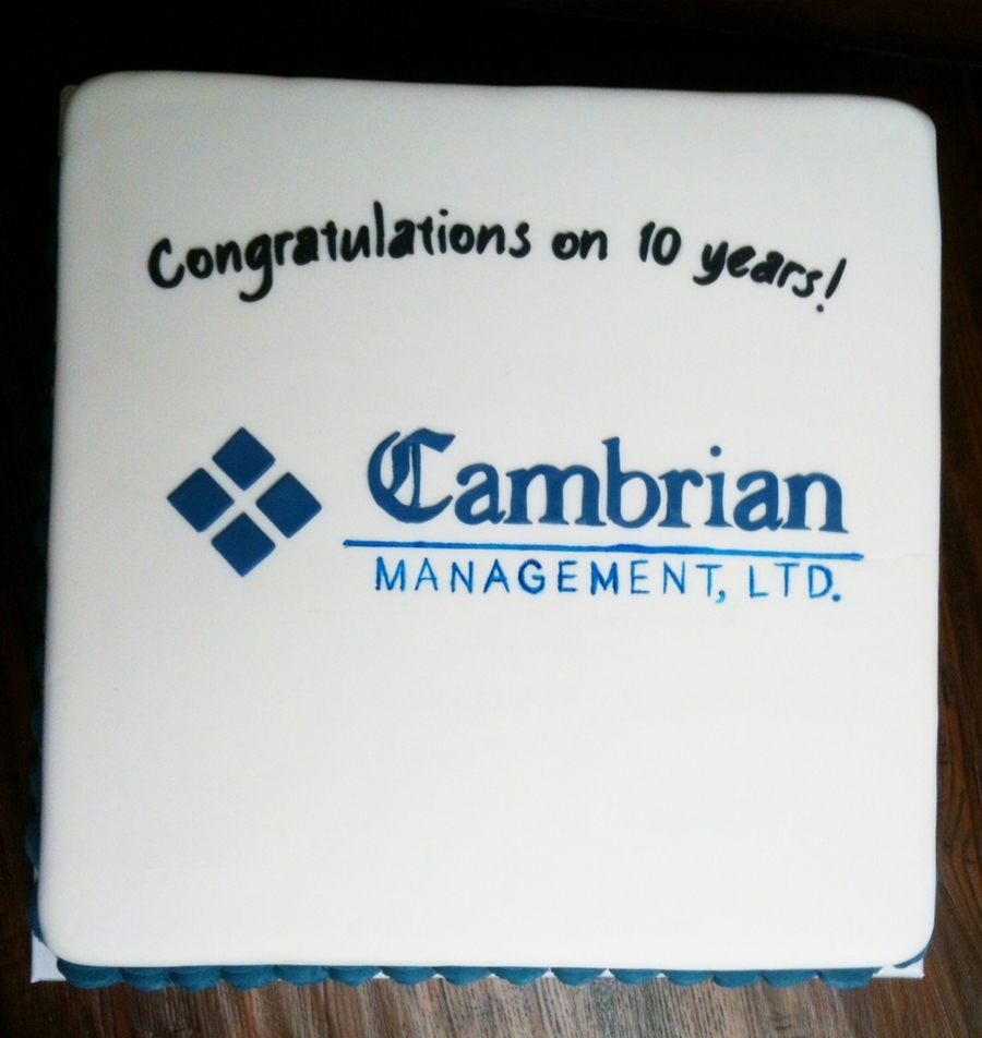 Company Anniversary Cake - CakeCentral.com