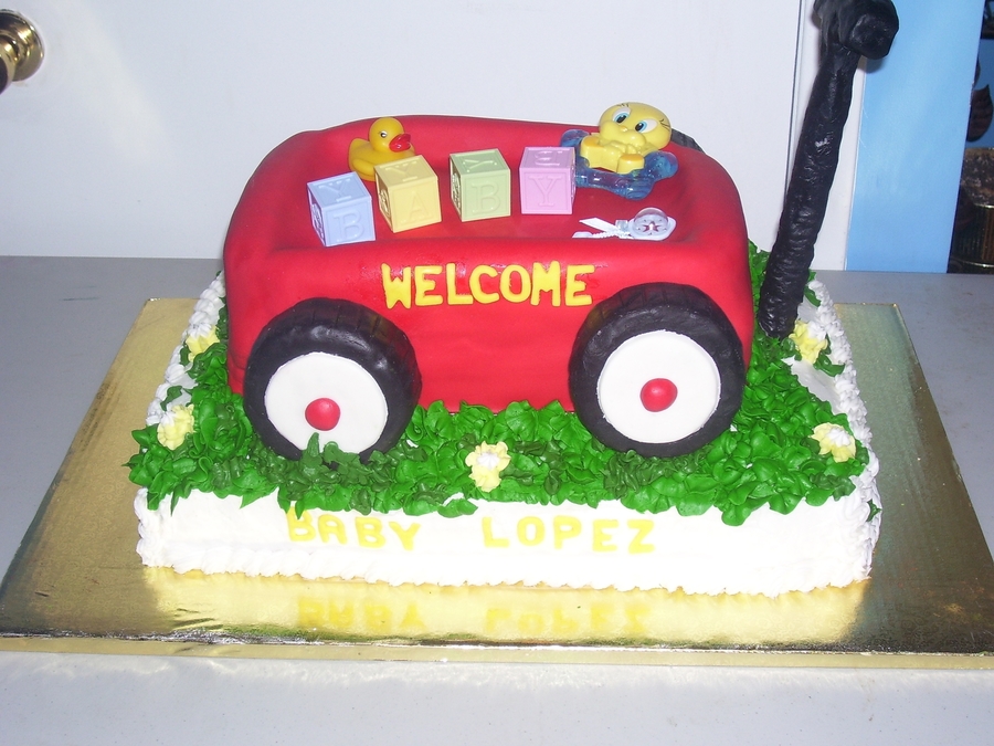 Little Red Wagon - CakeCentral.com