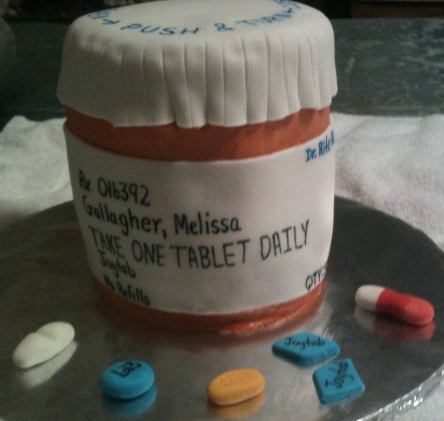 Pill Bottle Cake - CakeCentral.com